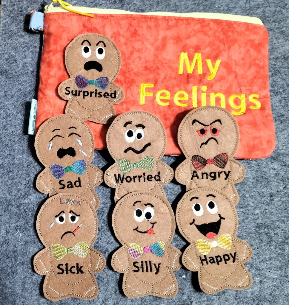 Feelings zipper bag & Boy emotions finger puppets 6×10 – ITHWL – In the ...